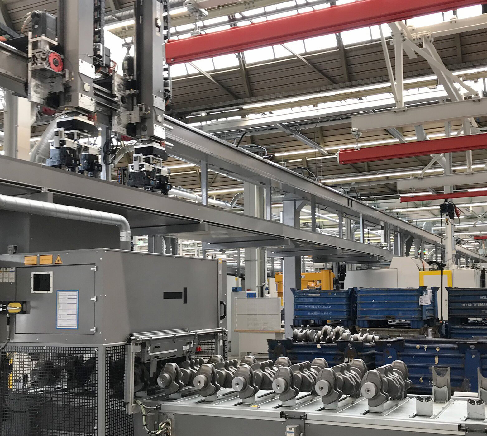 Automatisierung der Fertigungs- linie von Kurbelwellen für LKWs